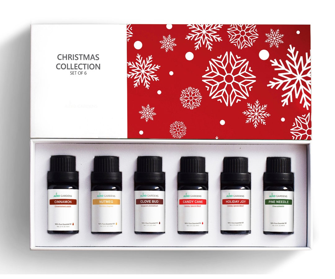 Christmas Set of Essential Oils, Pack of 6,10ml, Include Cinnamon ...