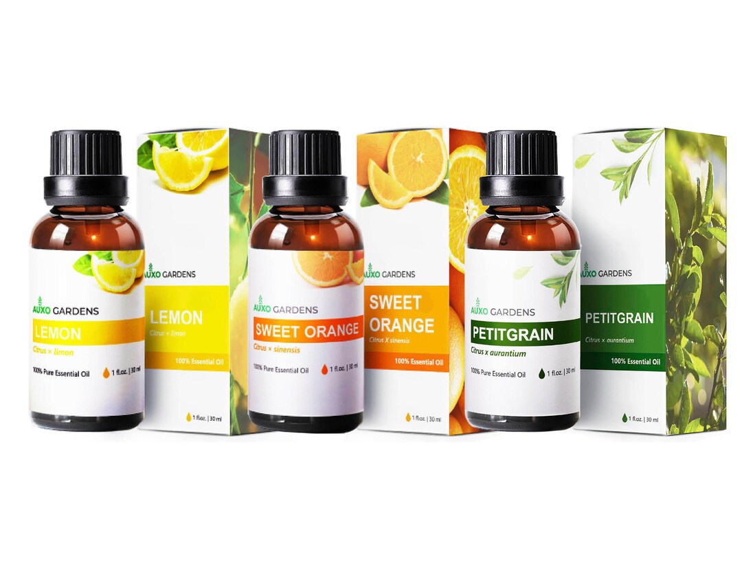 Citrus Essential Oil Set-pack of 3,large 1 Oz.(30ml), Pure Therapeutic ...