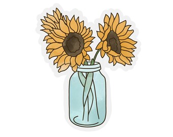 Sunflower Stickers Journal and Planner Stickers Sunflowers - Etsy