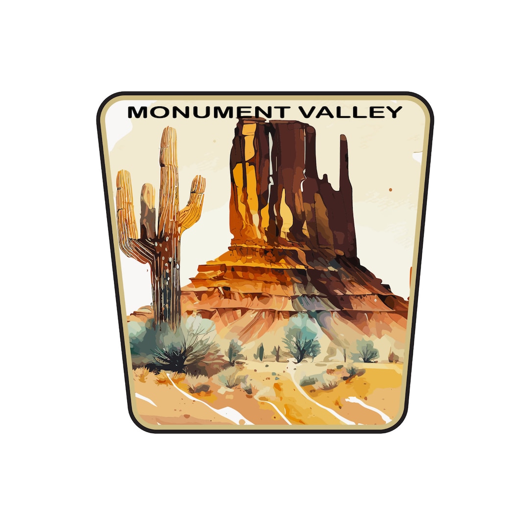 Monument Valley National Park Die-cut Vinyl Water Bottle Sticker - Etsy