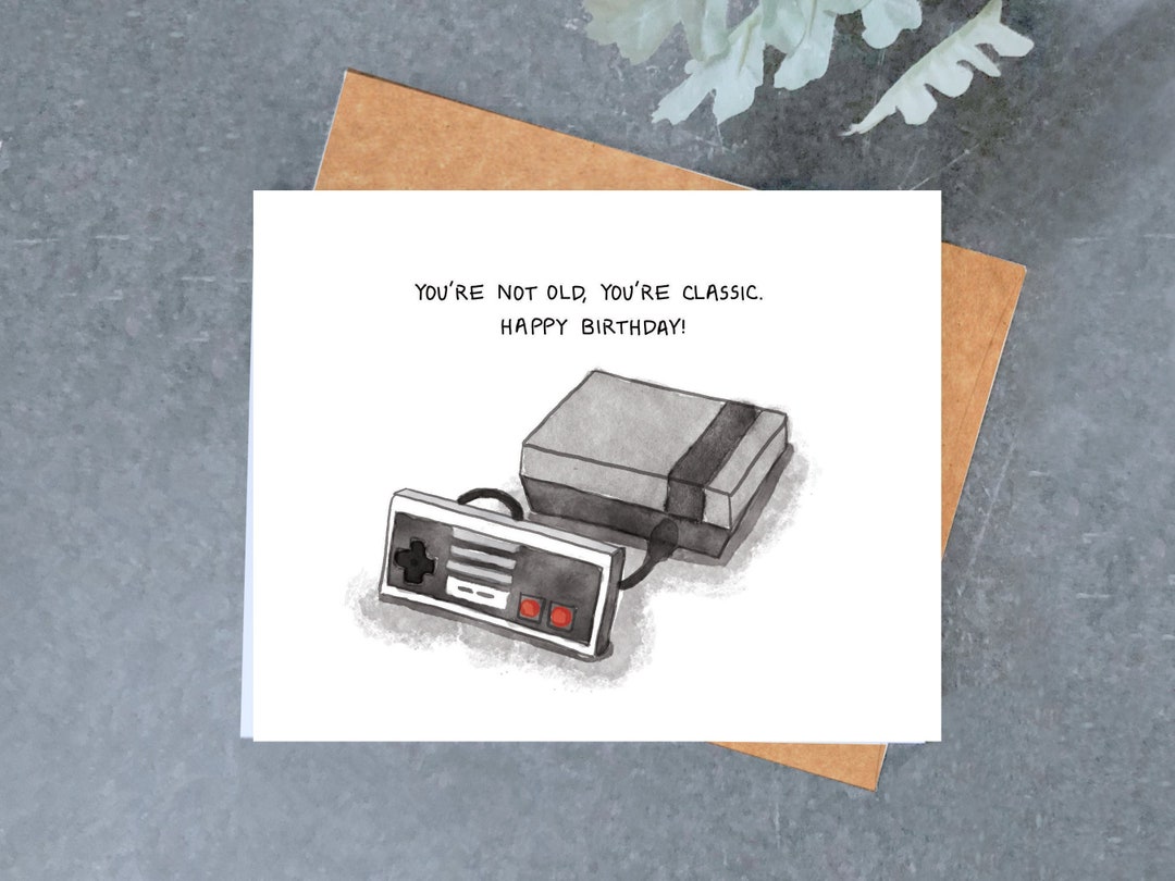 Gamer Birthday Card, Funny Birthday Card, Birthday Card for Him ...