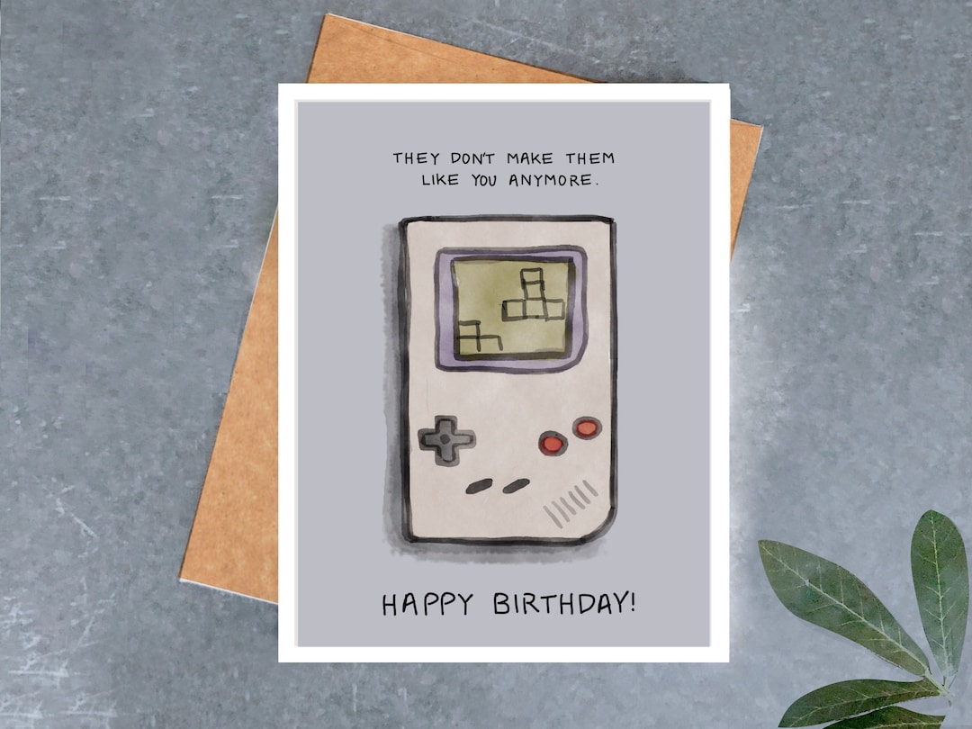 Gamer Birthday Card, Funny Birthday Card, Birthday Card for Him ...