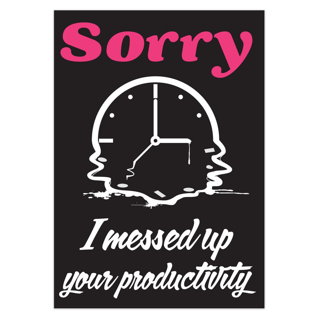 Sorry I Messed up Your Productivity, Speech Therapy Supervisor Gift ...