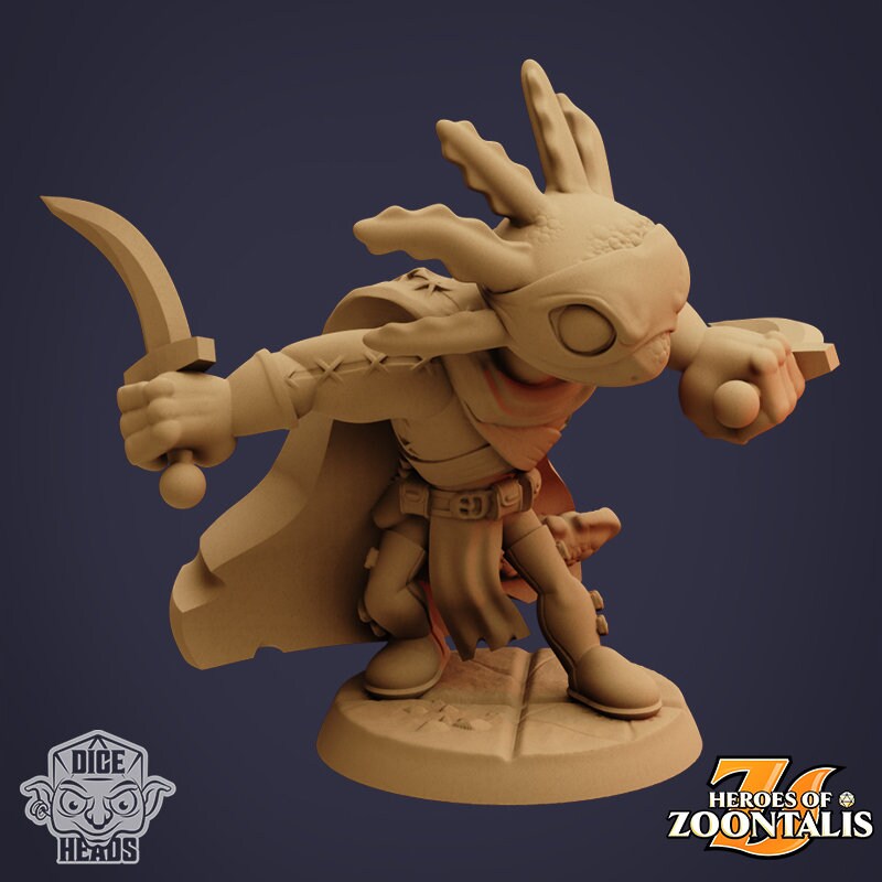 Axolotl Characters for Dnd 5e Pathfinder 4e 3e 2e Gloomhaven - Etsy Finland