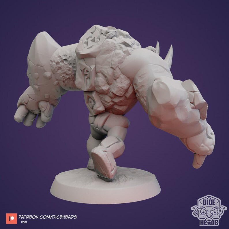 Rhino Stone Golem for Dnd 5e Pathfinder 4e 3e 2e Gloomhaven - Etsy Canada
