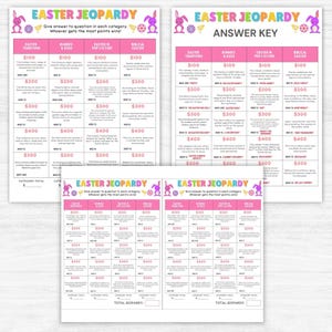 Easter Jeopardy Printable Trivia Game, Easter Family Feud, Office ...