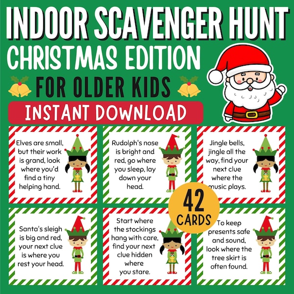 Christmas Scavenger Hunt - Etsy