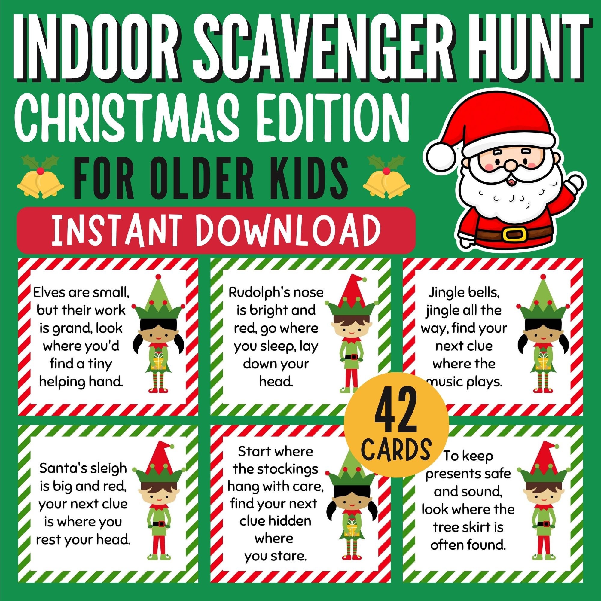 Christmas Scavenger Hunt for Older Kids Holiday Scavenger Hunt Teens ...