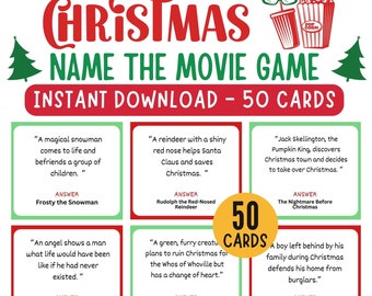Christmas Name That Movie Printable Christmas Family Feud Game ...