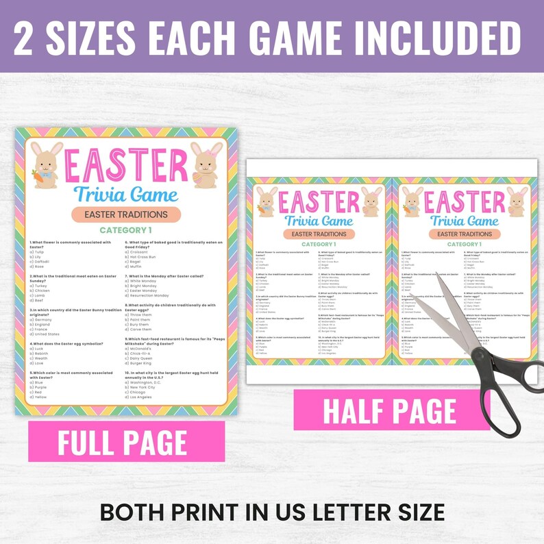 Easter Games Bundle for All Ages - Fun Activities for Kids, Teens, and ...