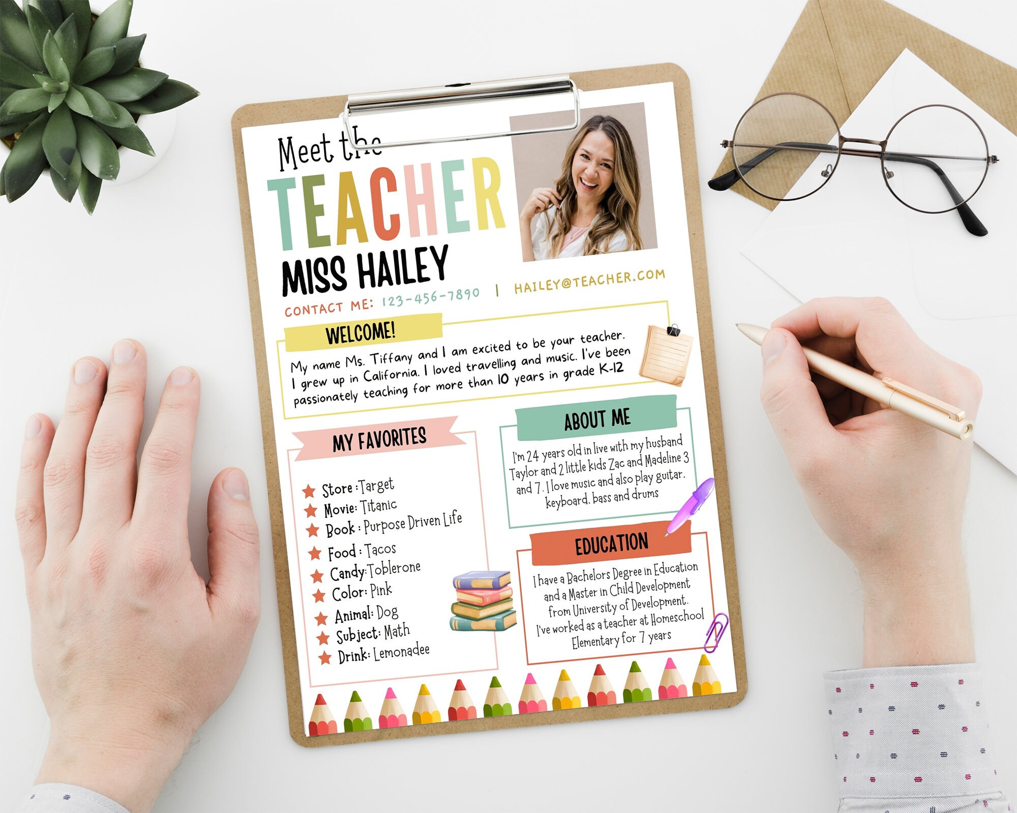 Meet the Teacher Editable Template, Back to School Welcome Letter ...
