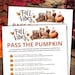 Fall Pass the Pumpkin Game | Autumn Printable Activity (digital ...