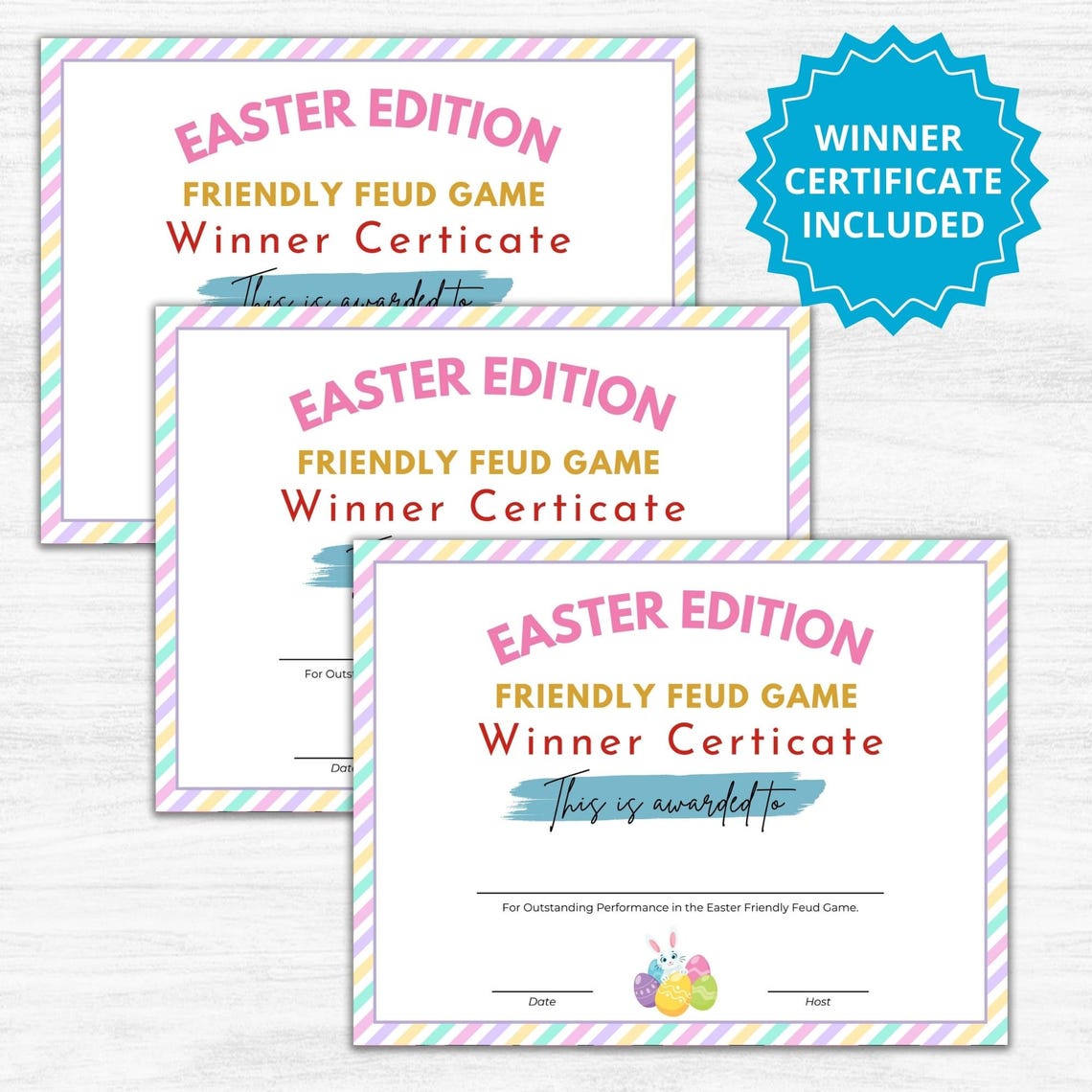 Printable Easter Feud Game | Easter Family Feud-style Questions ...