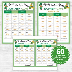 St Patricks Day Jeopardy, St Patricks Day Game. Patricks Day Trivia ...