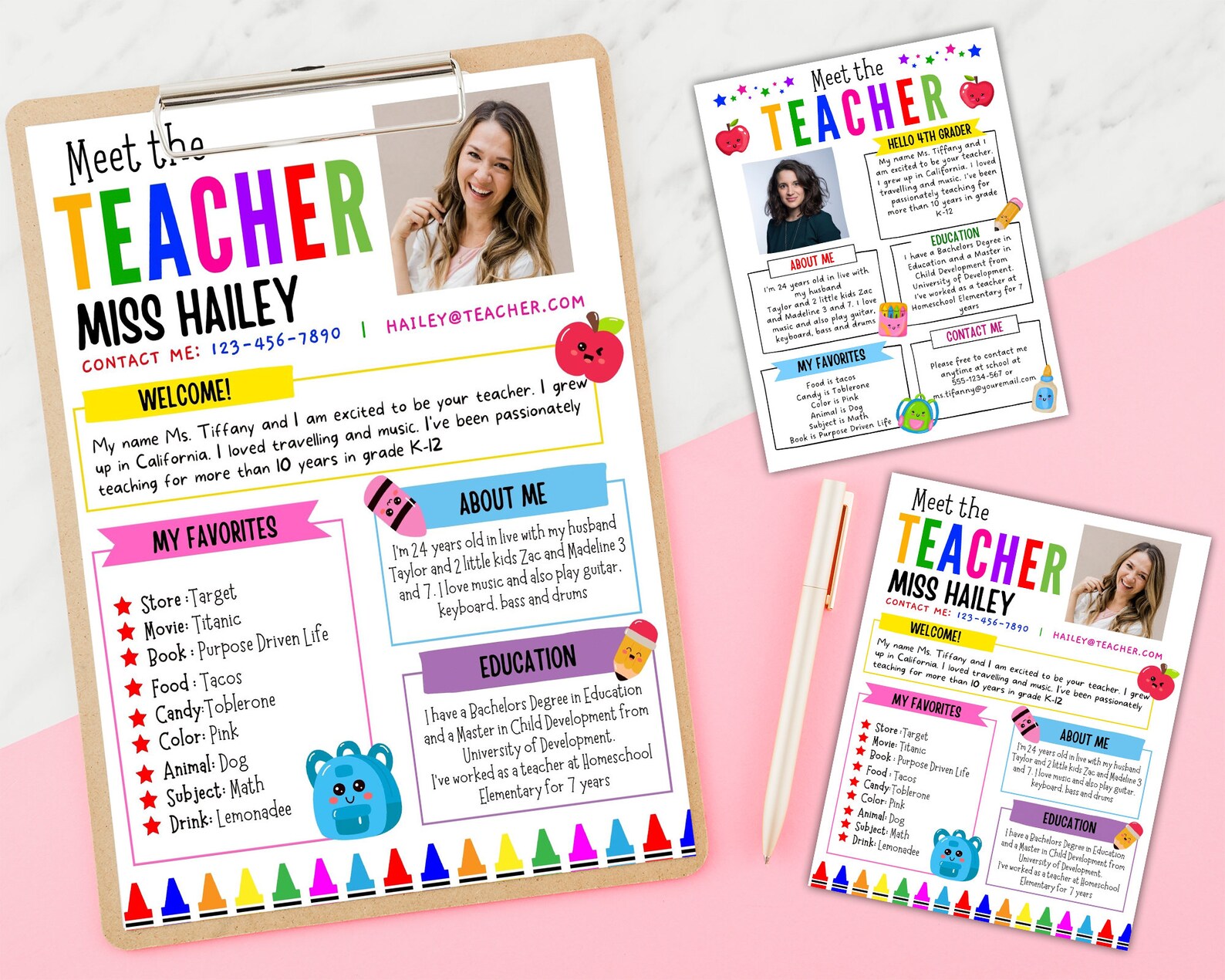 Meet the Teacher Editable I I Meet the Teacher Boho Template I Editable ...
