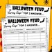 Halloween Friendly Feud Game, Printable Party Game (digital Download ...