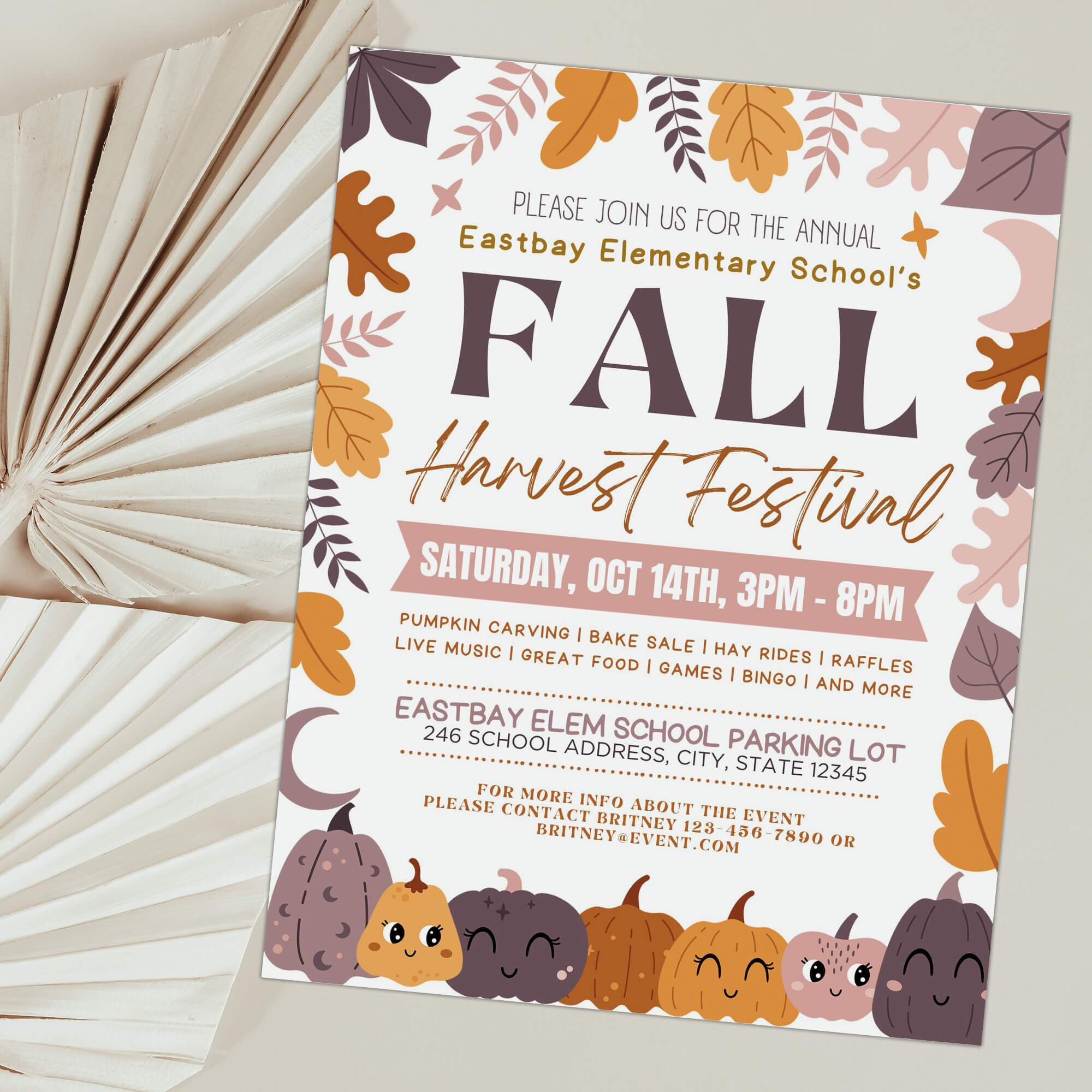 Fall Festival Invitation, Fall Party Invitation, Church Fall Festival ...