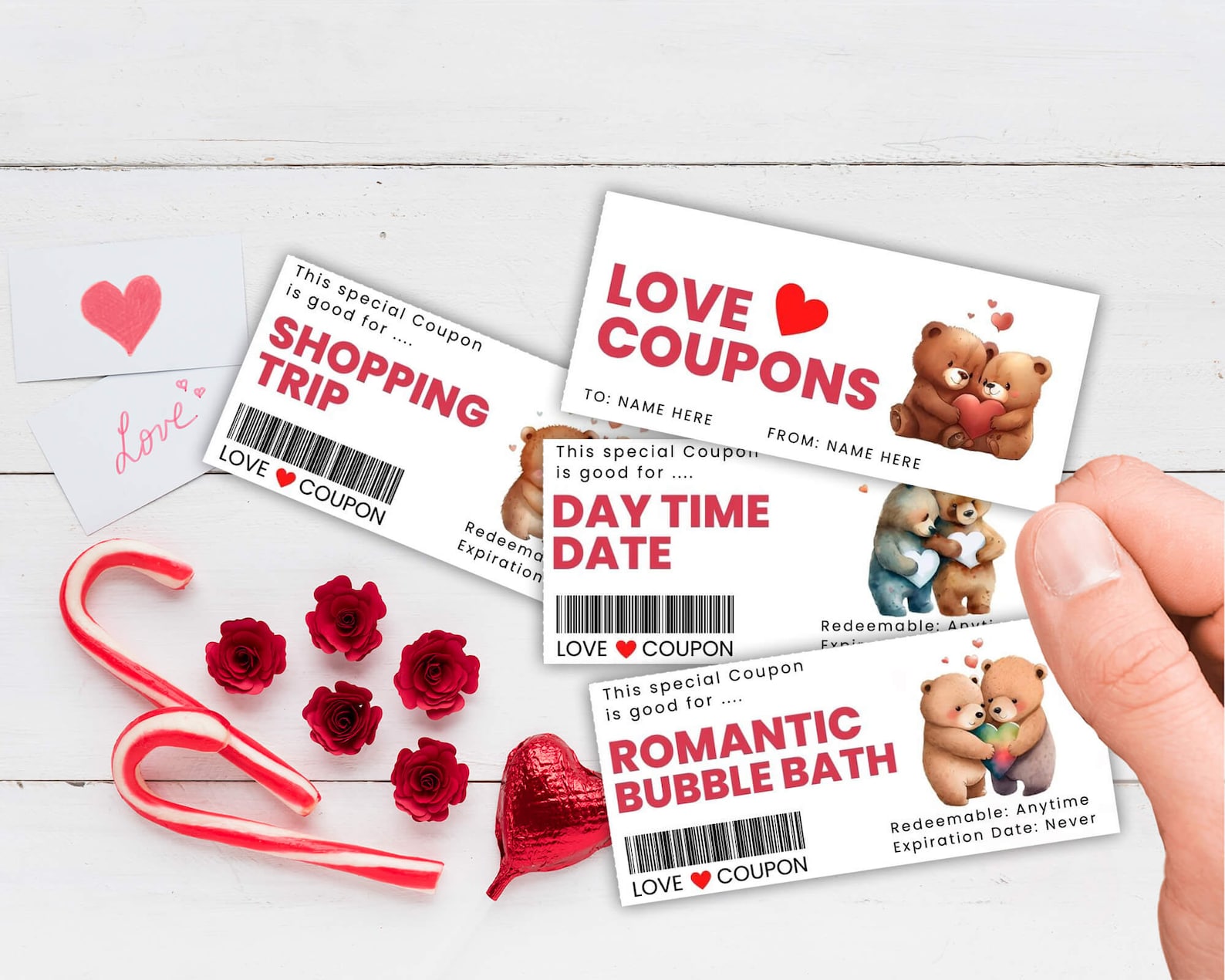 Love Coupons Book Printable Fun Love Coupons Template Editable Naughty ...