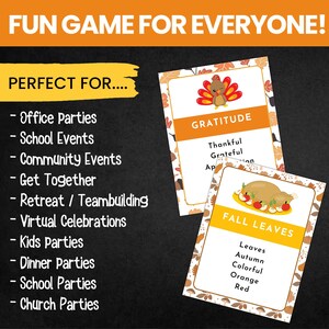 Thanksgiving Forbidden Words | Printable Thanksgiving Game ...