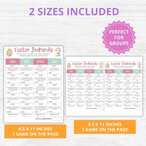Easter Jeopardy Game, Easter Trivia Party Game, Printable Game, Easter ...