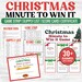Christmas Minute to Win It Game, Printable Holiday Office Party Games ...