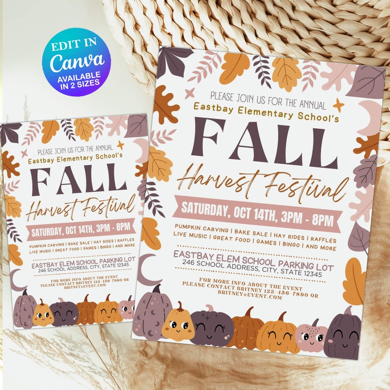 Fall Festival Invitation, Fall Party Invitation, Church Fall Festival ...