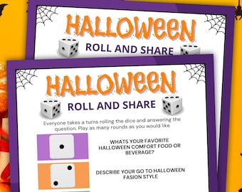 Halloween Games, Halloween Dice, Roll and Share Dice Game, Halloween ...