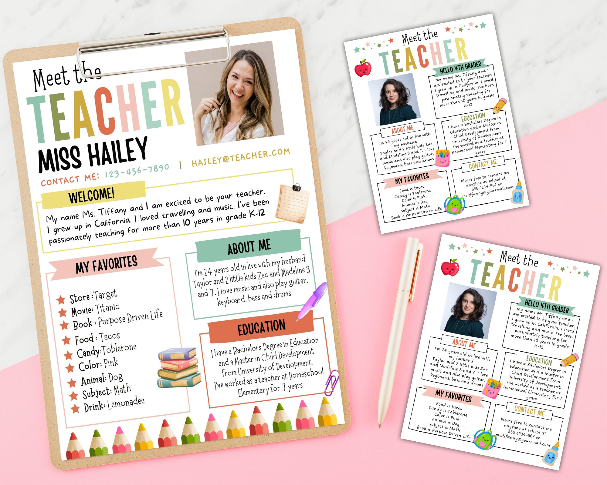 Meet the Teacher Editable Template, Back to School Welcome Letter ...