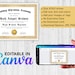 DIY Editable Diploma Customizable Highschool, Homeschool, College or ...