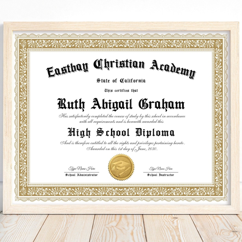 Custom Fake Diploma - Etsy
