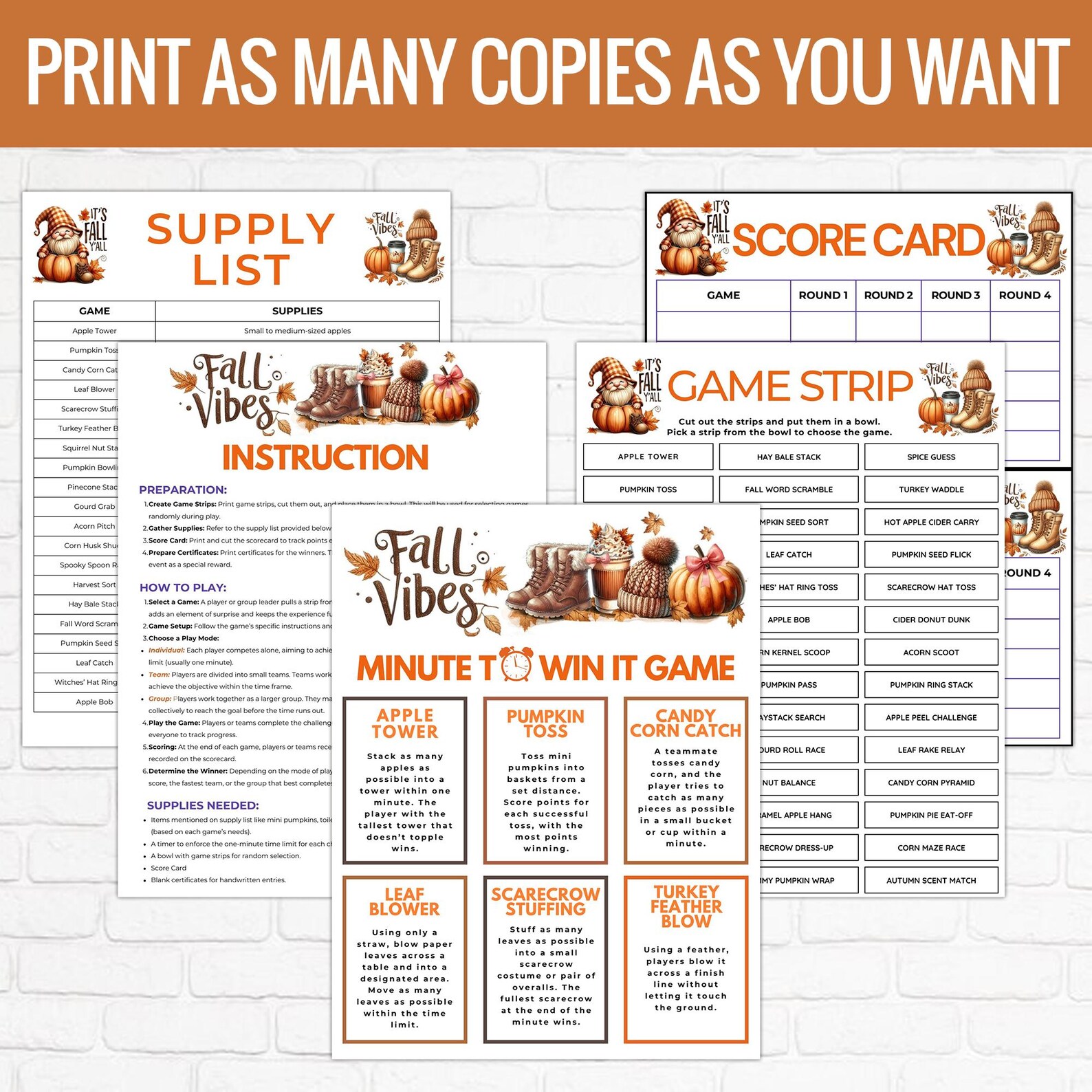 Halloween Minute to Win It Games, October Group Party Games for Kids ...