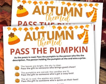 Fall Selfie Race Game Printable Autumn Games Fall Time Activities for ...
