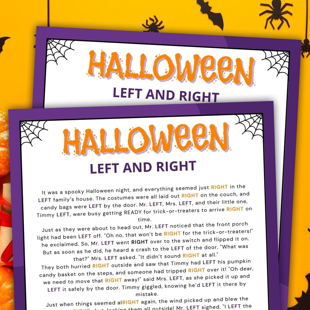 Halloween Left Right | Left Right Game | Pass the Prize Halloween ...