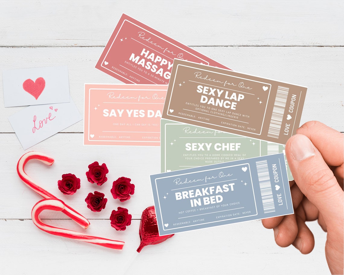 Love Coupon for Him, Love Coupon Book, Love Coupon Template, Love ...