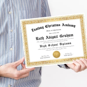DIY Editable Diploma Customizable Highschool Homeschool - Etsy