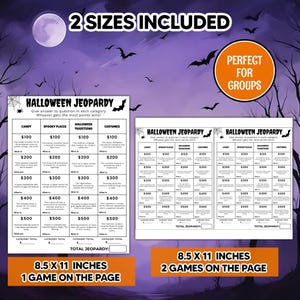 Halloween Jeopardy Game, Halloween Trivia Game, Halloween Icebreaker ...