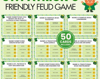 St. Patrick’s Day Friendly Feud: Printable Large Group Party Game for ...