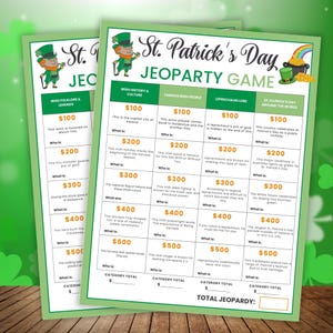 St Patricks Day Jeopardy, St Patricks Day Game. Patricks Day Trivia ...