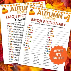 Autumn Party Games Bundle - Printable Fun for Kids and Adults - Etsy