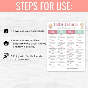Easter Jeopardy Game, Easter Trivia Party Game, Printable Game, Easter ...