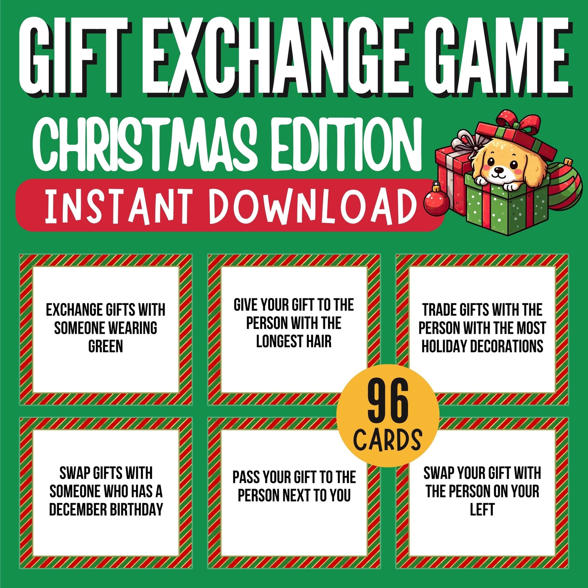 Gift Exchange Game Christmas, Christmas Trivia, Christmas Games ...