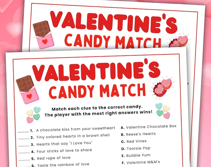 Valentines Left Right Game, Printable Group Valentines Game, Easy ...
