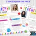 Colorful Meet the Teacher Editable Template Letter Flyer Set of 2 ...