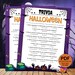 Halloween Trivia Game Printable, Halloween Party Games for Kids and ...