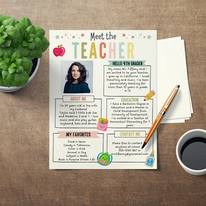 Meet the Teacher Editable Template, Back to School Welcome Letter ...