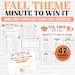 Fall Minute to Win It Games, Thanksgiving, Autumn Party (printable) - Etsy
