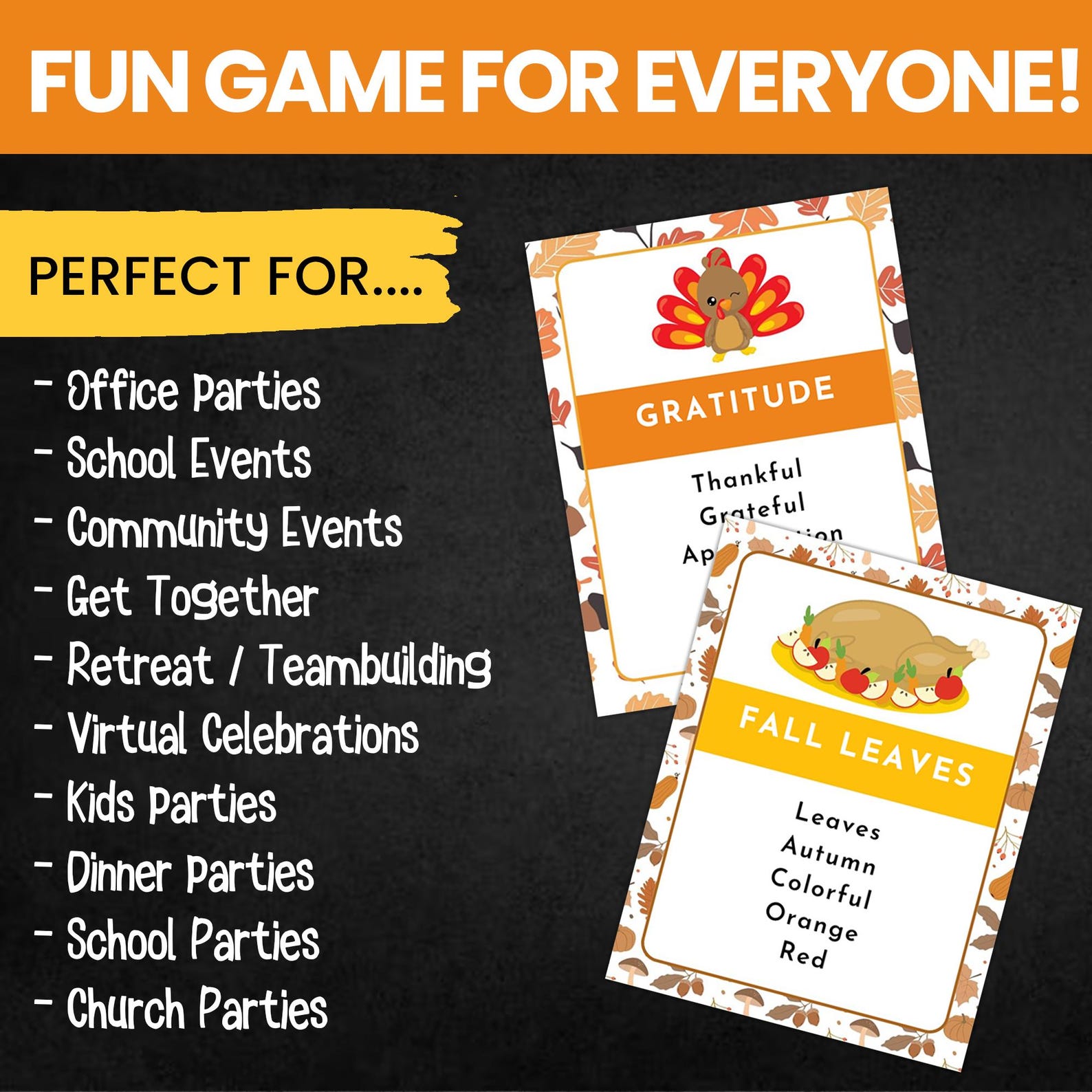 Thanksgiving Forbidden Words | Printable Thanksgiving Game ...