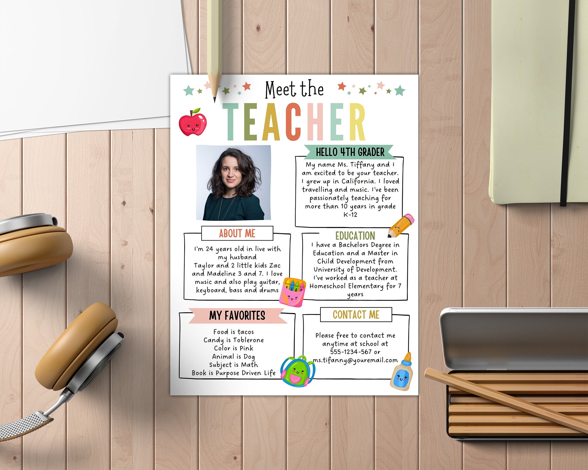 Meet the Teacher Editable Template, Back to School Welcome Letter ...