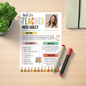 Meet the Teacher Editable Template, Back to School Welcome Letter ...