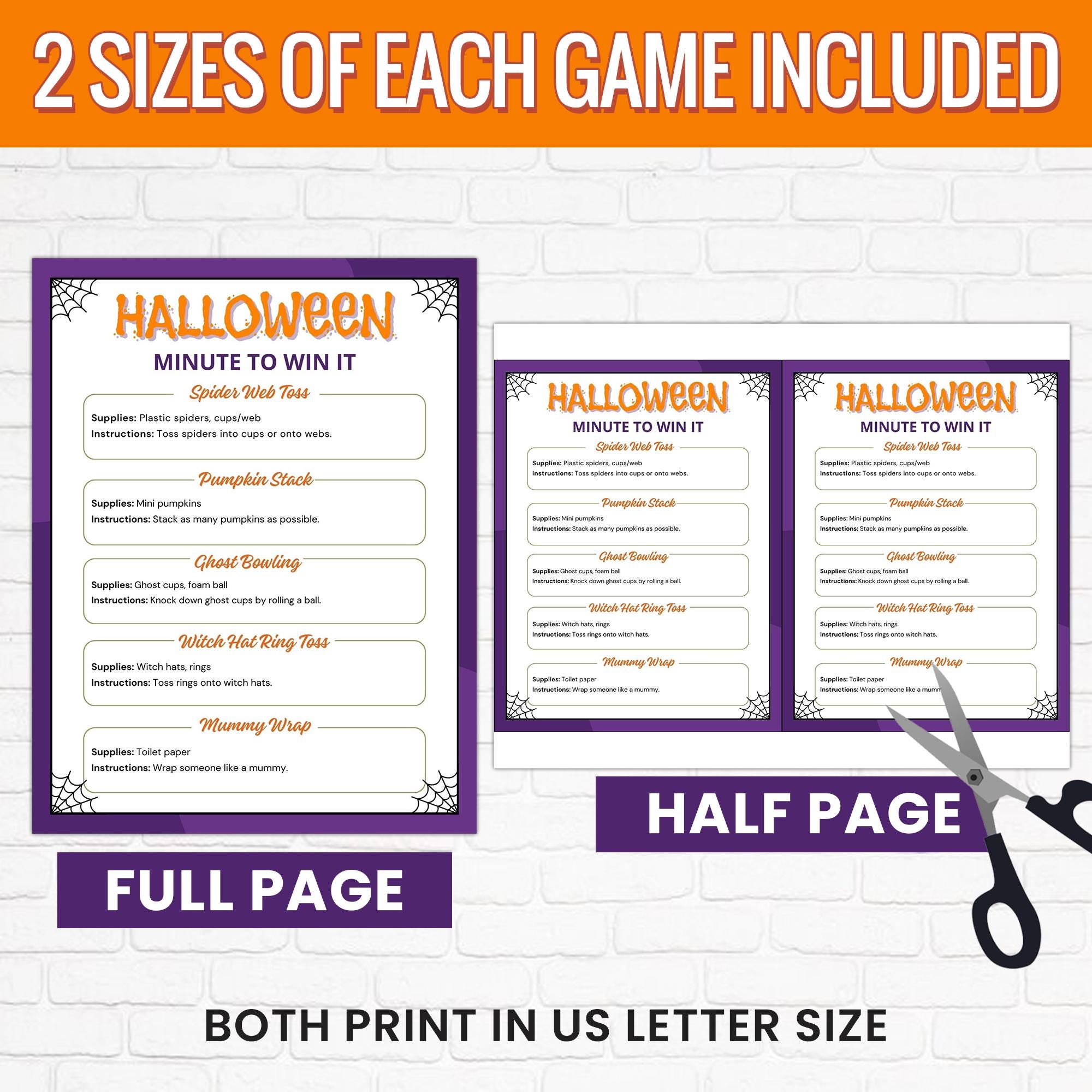 Halloween Printable Game Bundle | Halloween Party Games | Halloween ...